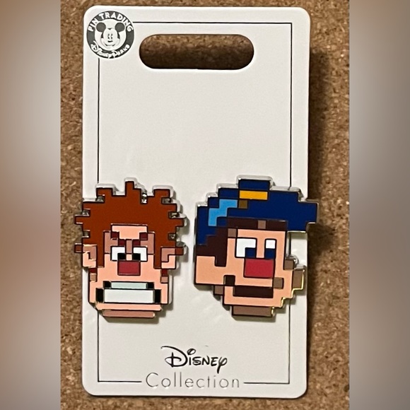 Disney | Jewelry | Disney Pins Wreck It Ralph Fix It Felix Pixel 2 Set ...